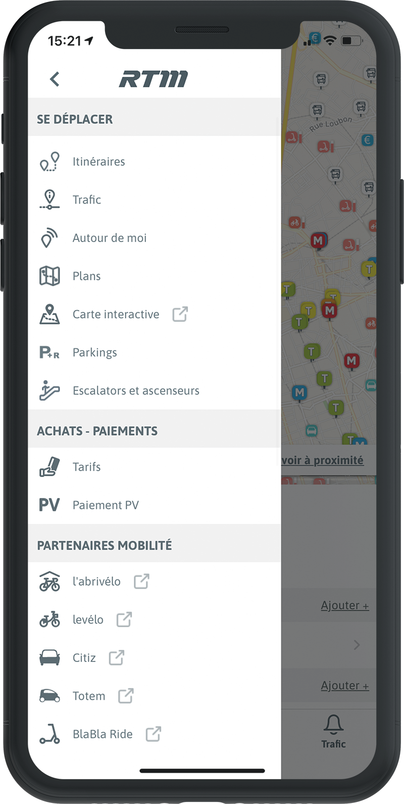 L'application mobile RTM | Régie des Transports Métropolitains